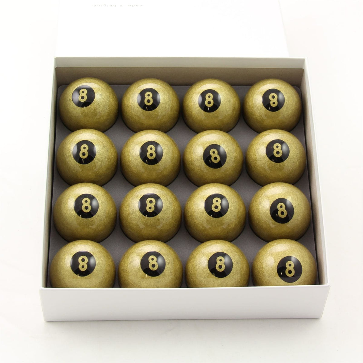 Exclusive 2" Aramith Premier GOLDEN 8 BALL Set - Unique Tournament ...