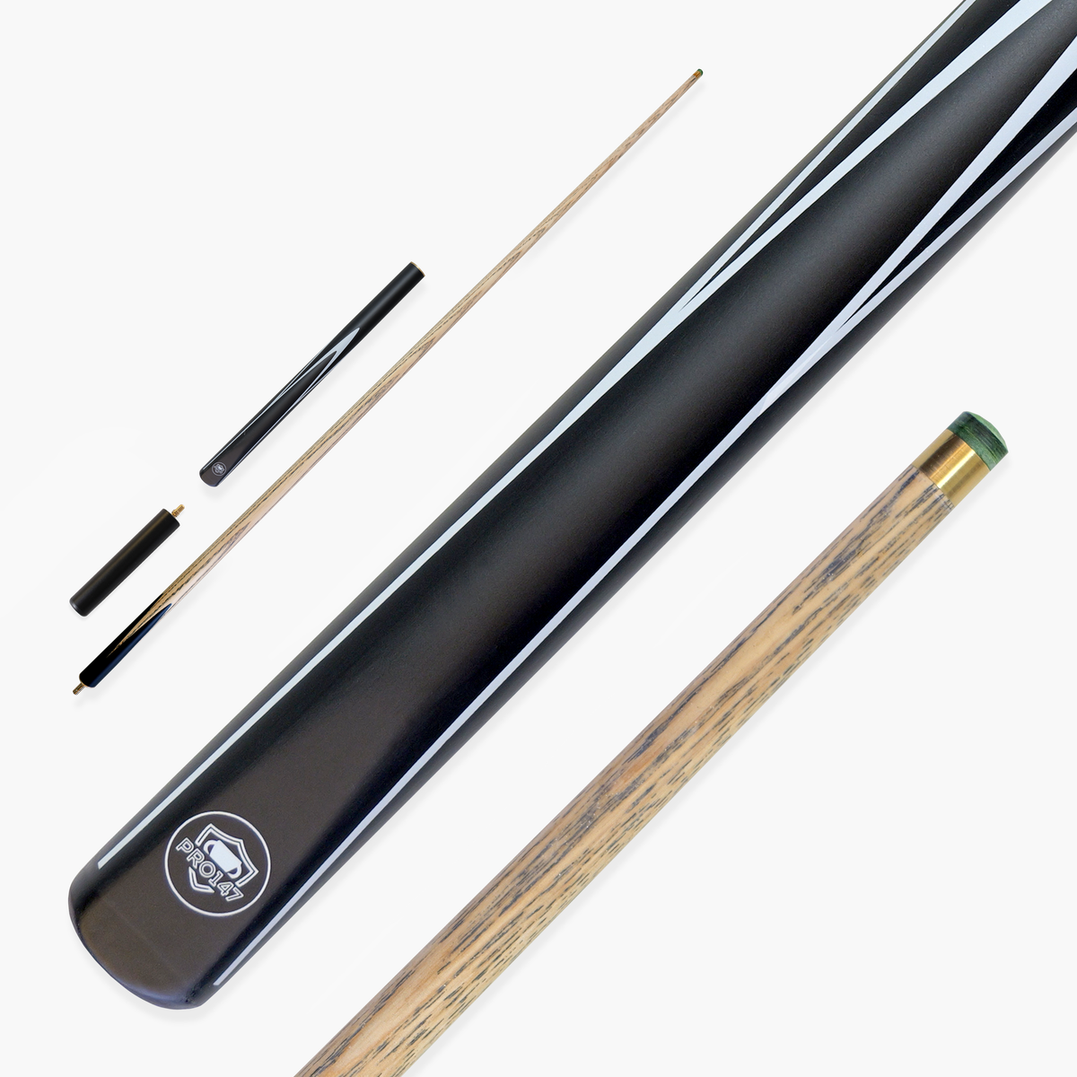 Striker Black & White Cue: Bold Contrasts for Sharp Shots – Cue + Case