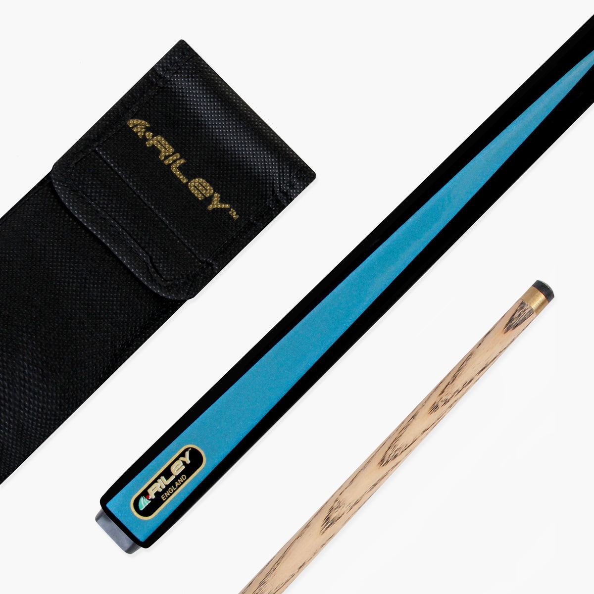 Riley Paul Hunter Striker 48 Inch 2 Piece Kids Snooker Pool Cue and Ca ...
