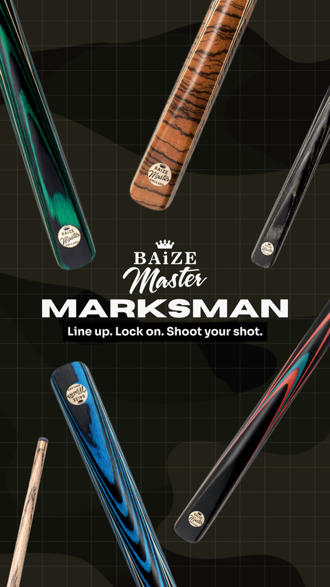 Baize Master Marksman Cues – Cue + Case